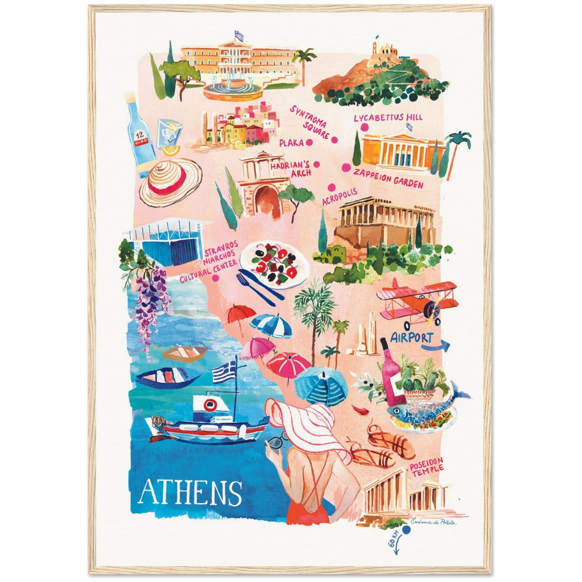 Map of Athens – Potesta Designs Shop