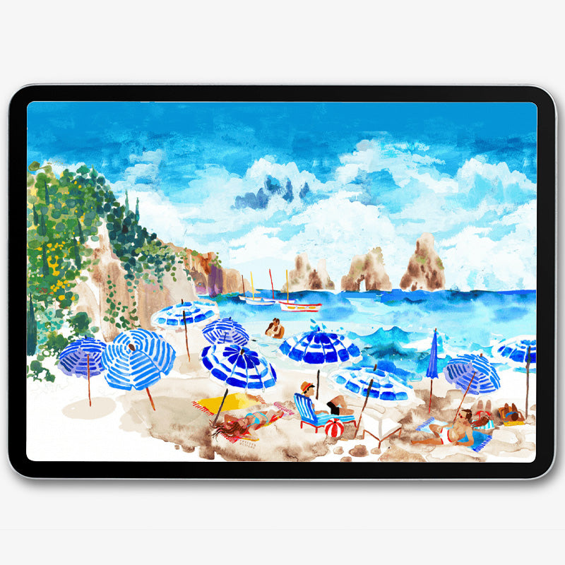 View of Capri Beach | 1-Page Website – Potesta Designs Shop
